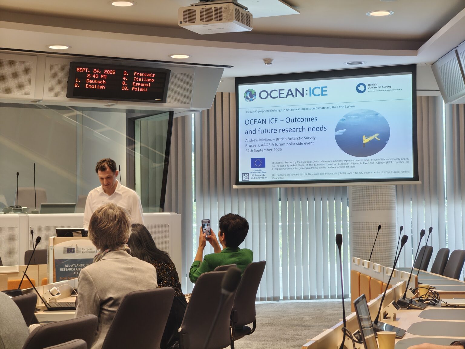 OCEAN ICE Presented at All-Atlantic Ocean Research and Innovation ...