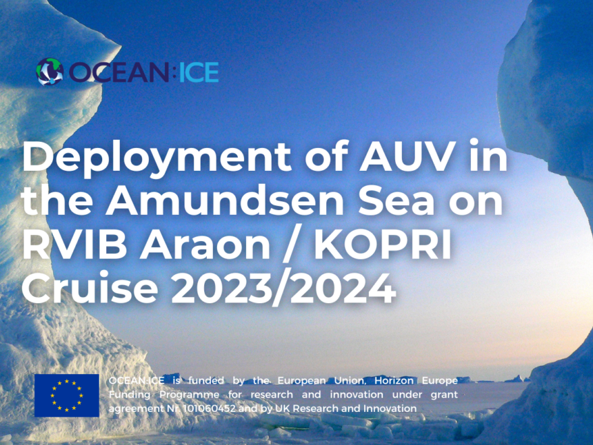 Deployment of AUV in the Amundsen Sea on RVIB Araon / KOPRI Cruise 2023 ...