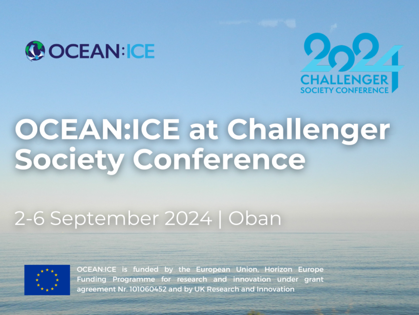2-6 September 2024, Challenger Society Conference - OCEAN ICE